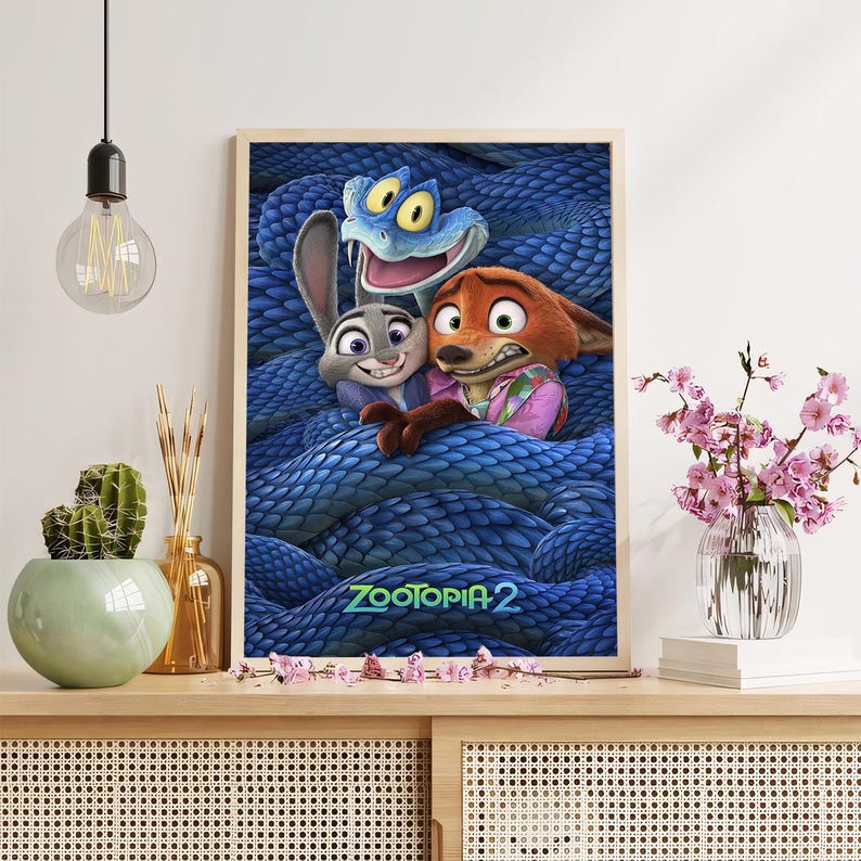 Zootopia 2 (2025) Movie Poster,frameless Canvas Posters,vintage Posters ...