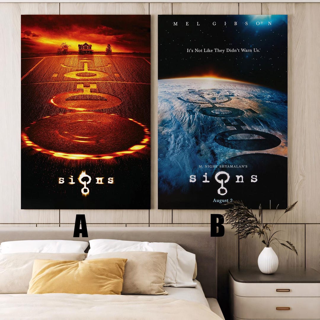 Signs (2002) Movie Poster,frameless Canvas Posters,vintage Posters ...