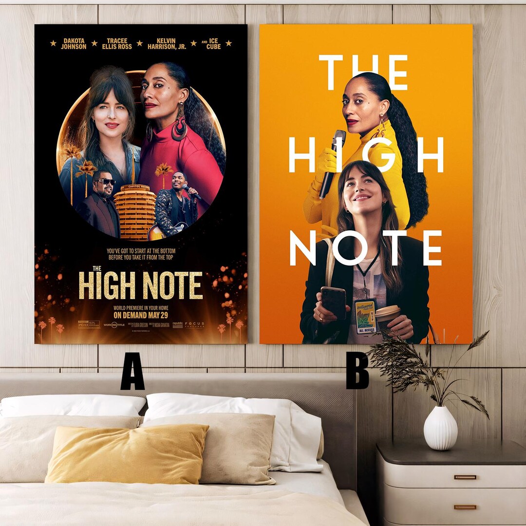 The High Note (2020) Movie Poster,frameless Canvas Posters,vintage ...