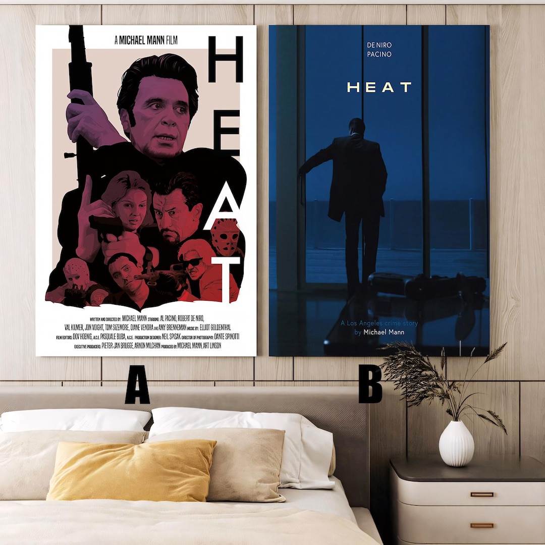 Heat (1995) Movie Poster,frameless Canvas Posters,vintage Posters ...
