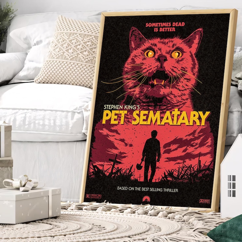 Pet Sematary Movie Poster,frameless Canvas Posters,vintage Posters ...