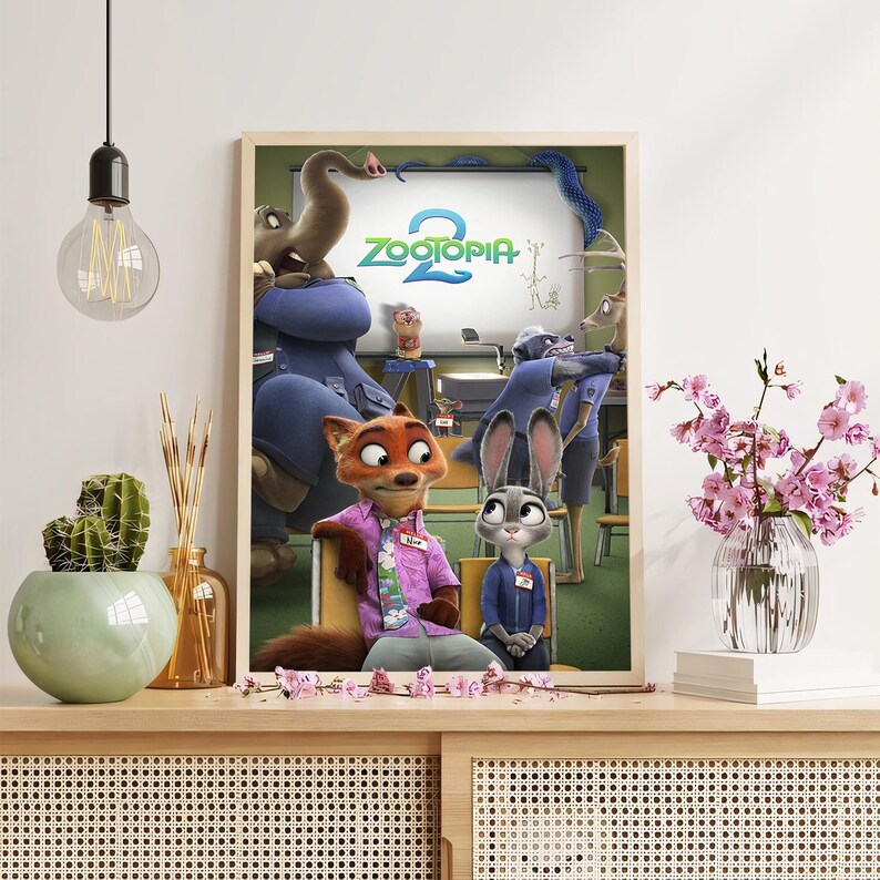 Zootopia 2 (2025) Movie Poster,frameless Canvas Posters,vintage Posters ...