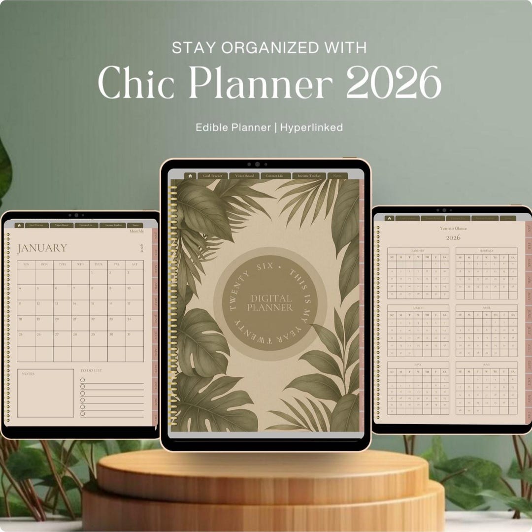 Custom Planner | iPad Planner | 2026 Planner | Chic Planner | Goodnotes ...