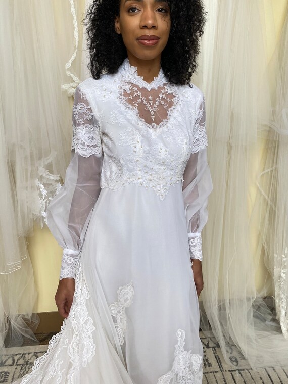 Mabel Wedding Dress; Vintage Prairie Wedding Dress, w… - Gem
