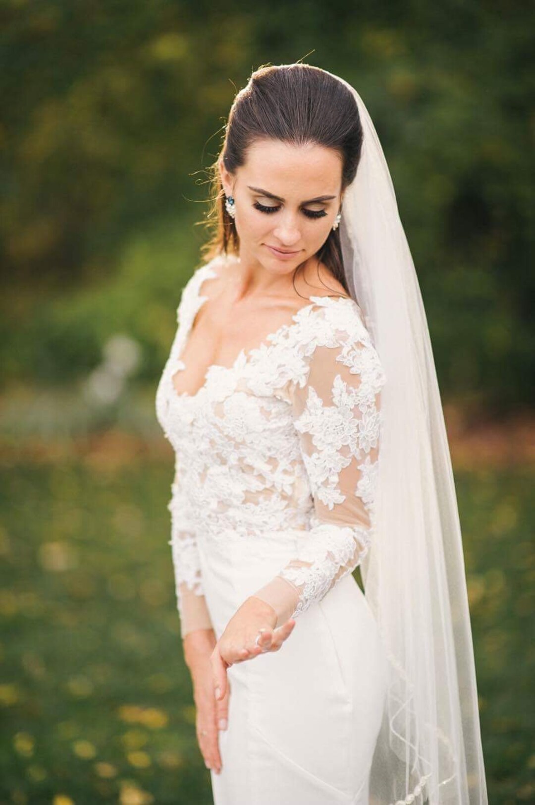 Jordan: Elegant Fit and Flare Wedding Gown Handmade With Lace and ...