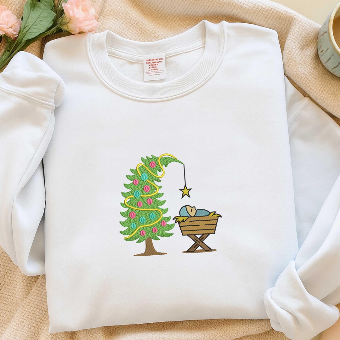 Jesus Nativity Embroidery Design, Nativity Scene Stitch, Religious ...