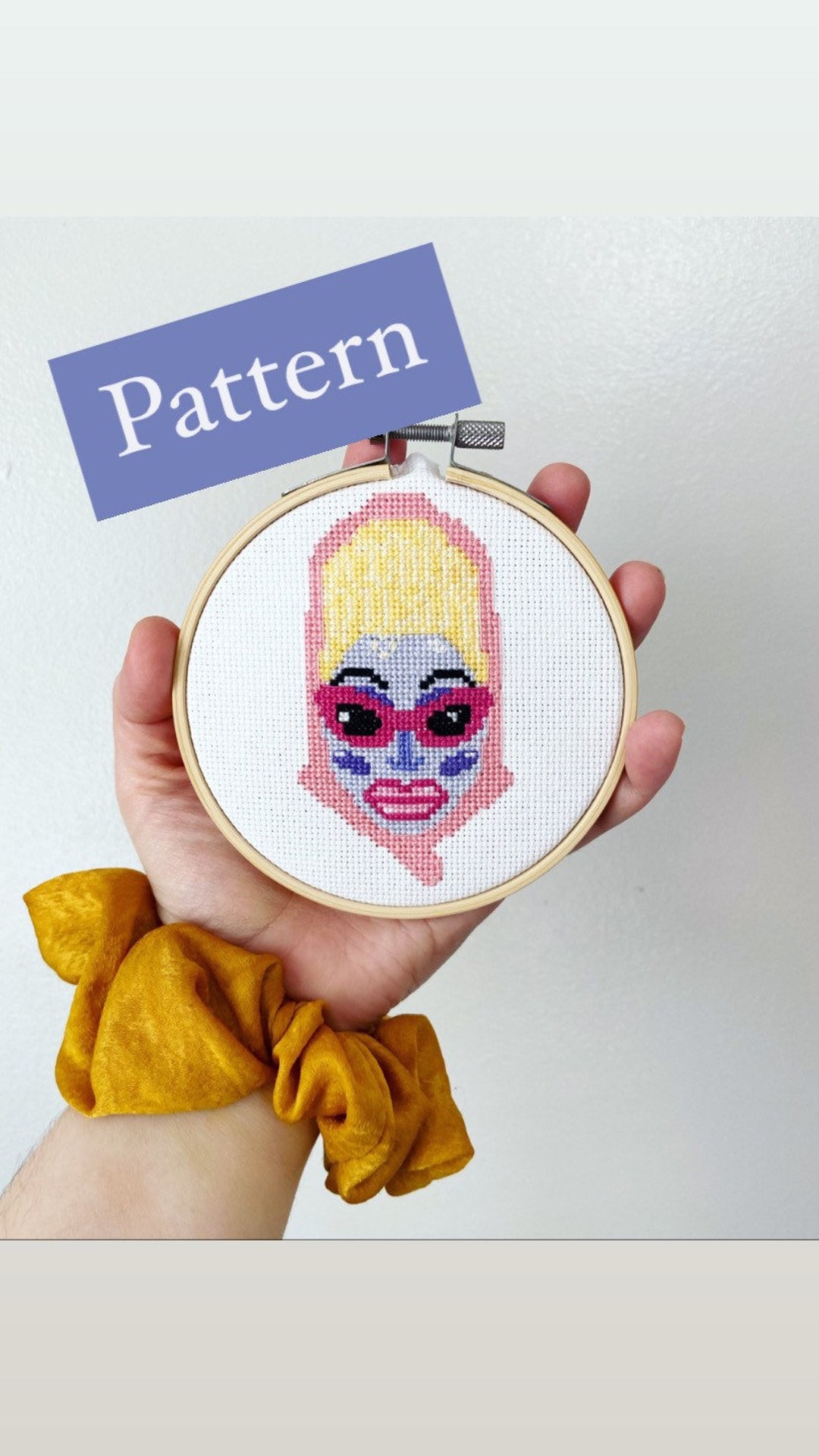 The Stunning Gorgeous Drag Queen Juno Birch Counted Cross Stitch 4 Inch ...