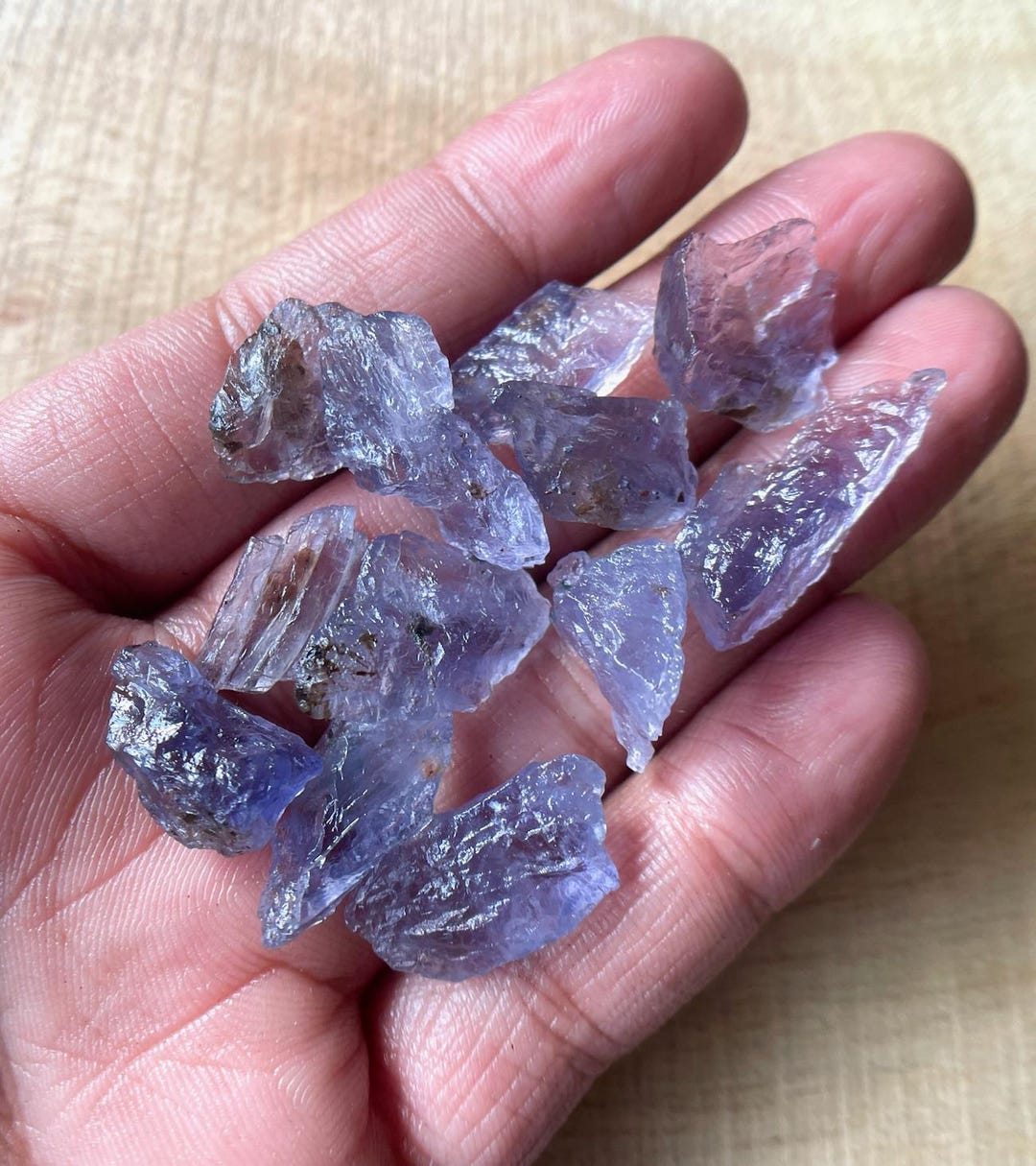 12 Natural Iolite Rough Gemstones, Untreated Raw Crystals (16/22 MM) - Etsy