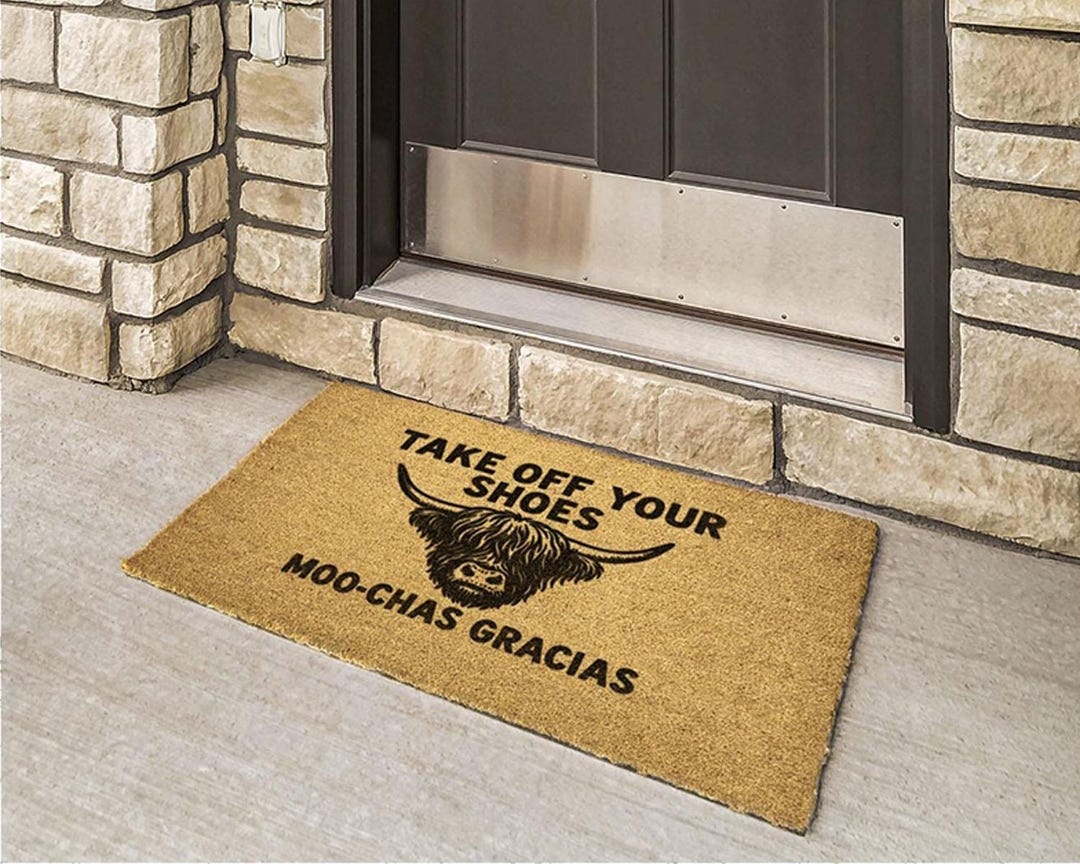 Funny Cow Coir Doormat – Moo-chas Gracias, Farmhouse Decor - Etsy