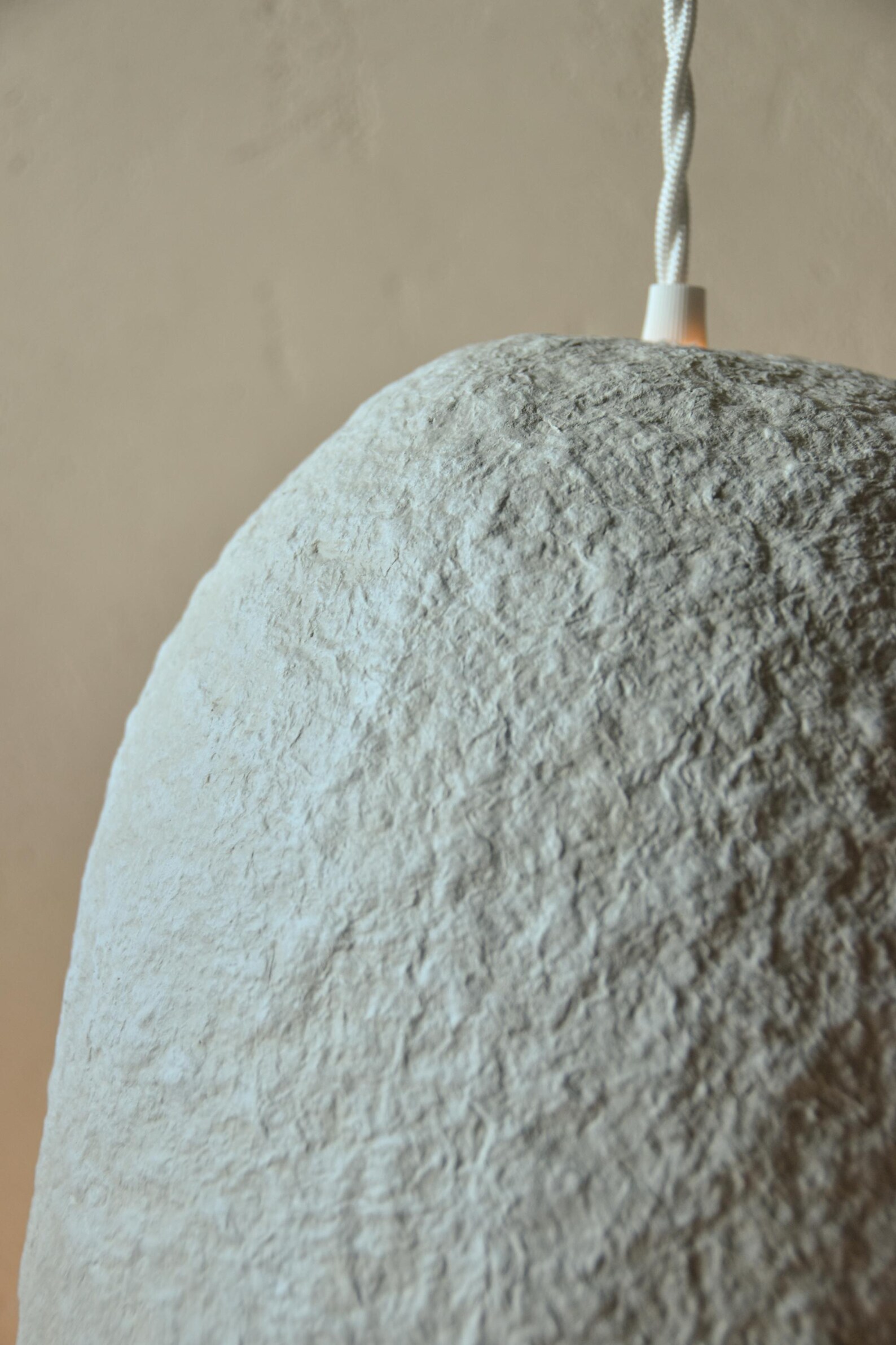 Modern Papier-mâché Lamp | Artistic Ambient Light | Unique Decor - Etsy