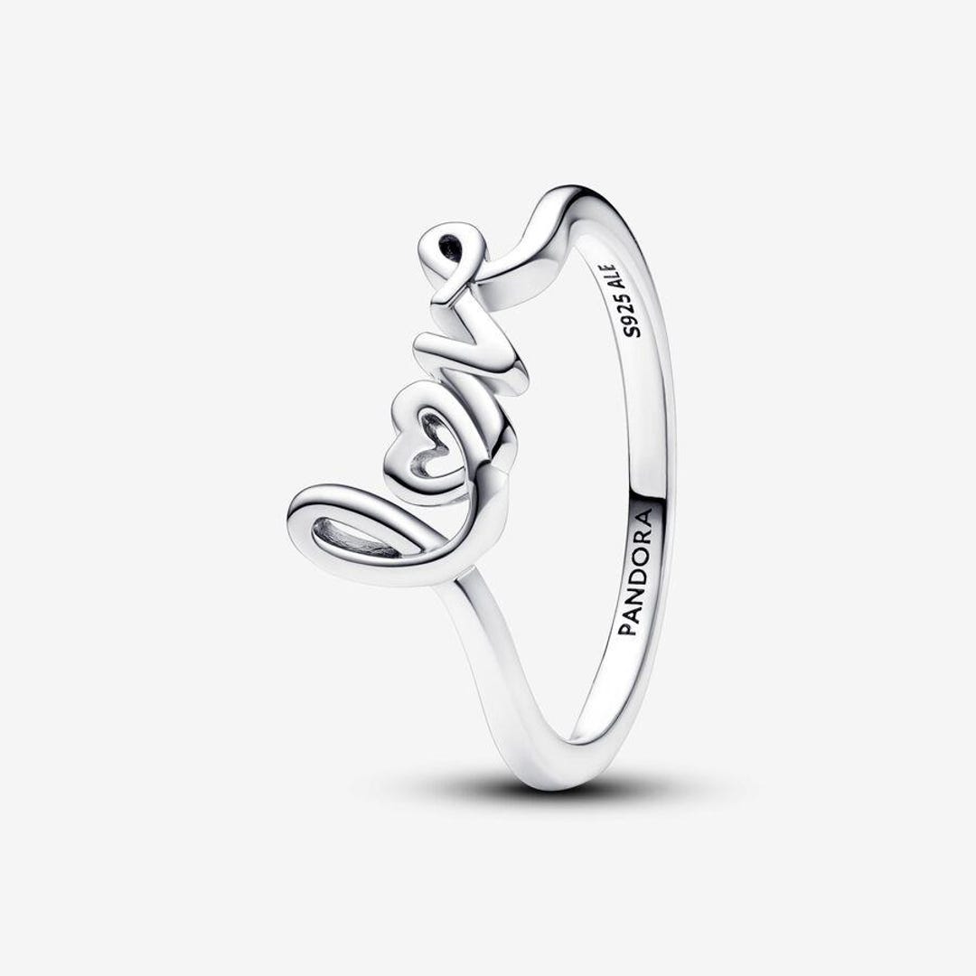 Pandora Handwritten Love Ring - Etsy