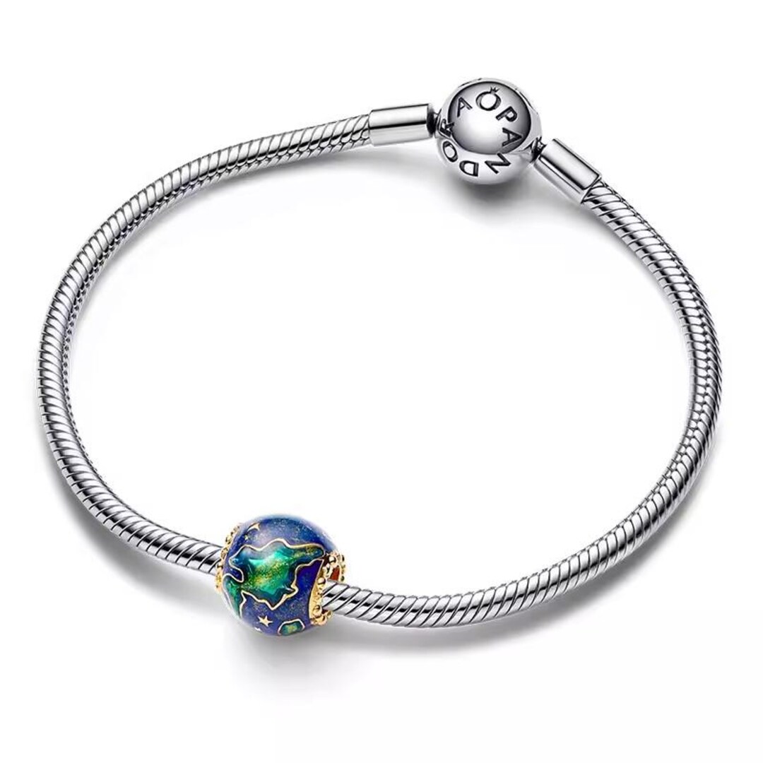 Pandora Earth String Charm Moments Smooth Silver Buckle Bracelet Set - Etsy