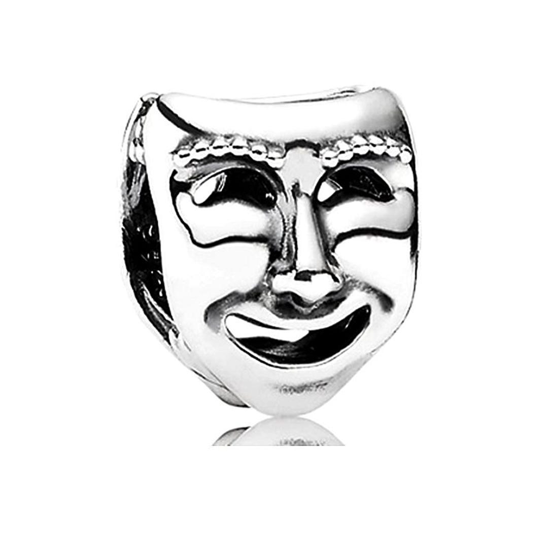 Pandora Silver the World's a Stage Mask Charm~bead - Etsy