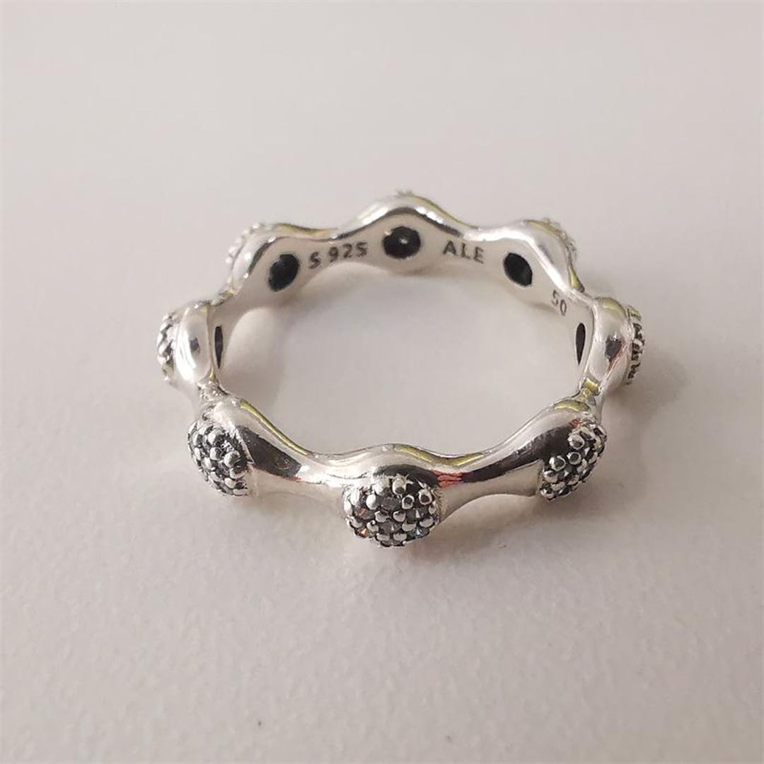Pandora Sparkling Pavé Modern Love Pod Ring Silver - Etsy