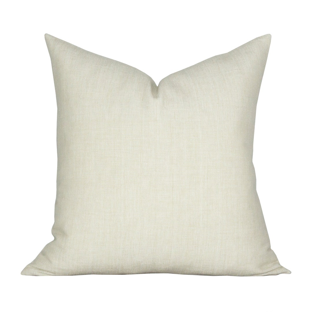 Pillow Cover, Raw Solids Flax, Woven Solid, Spark Modern Pillow - Etsy