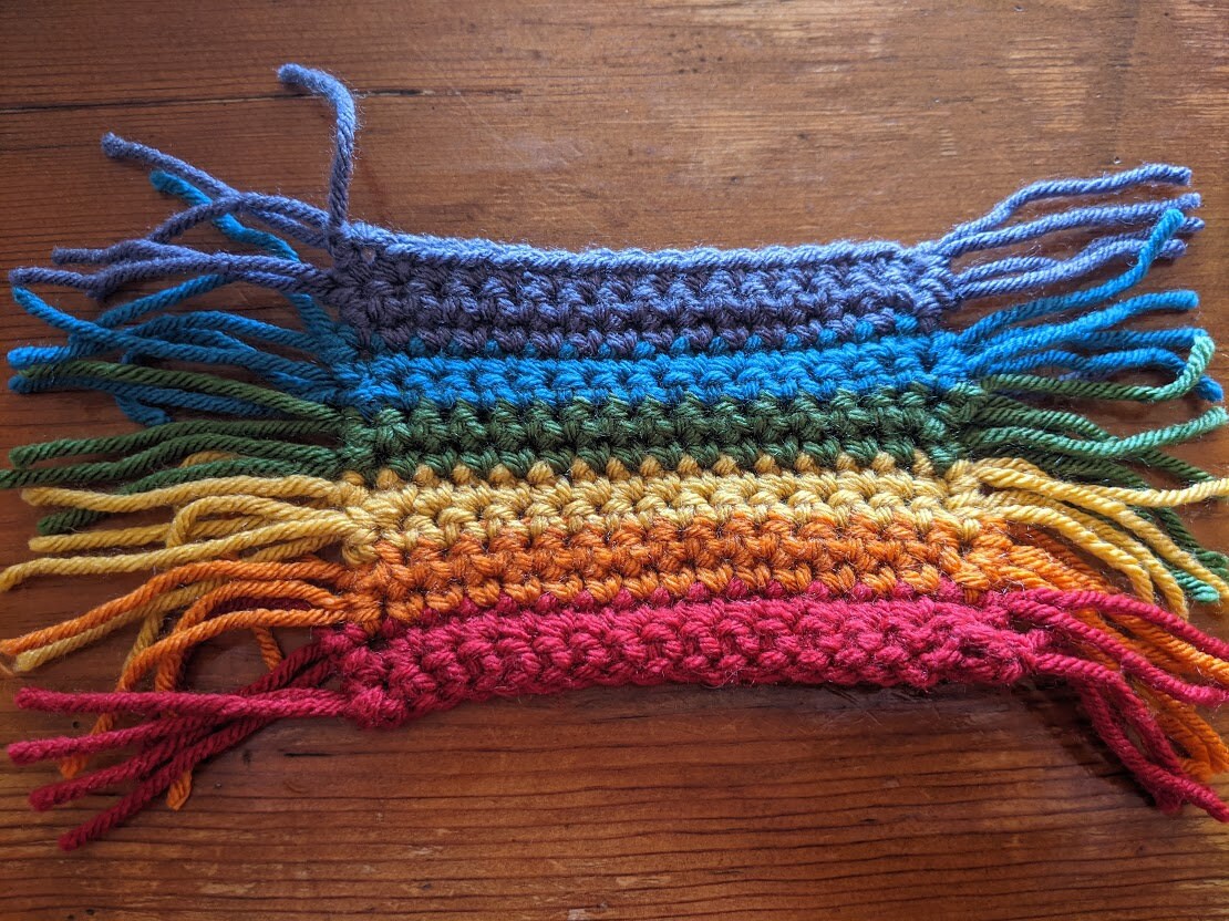 Set of 4 Rainbow Pride Flag Mug Rug Coasters - Etsy