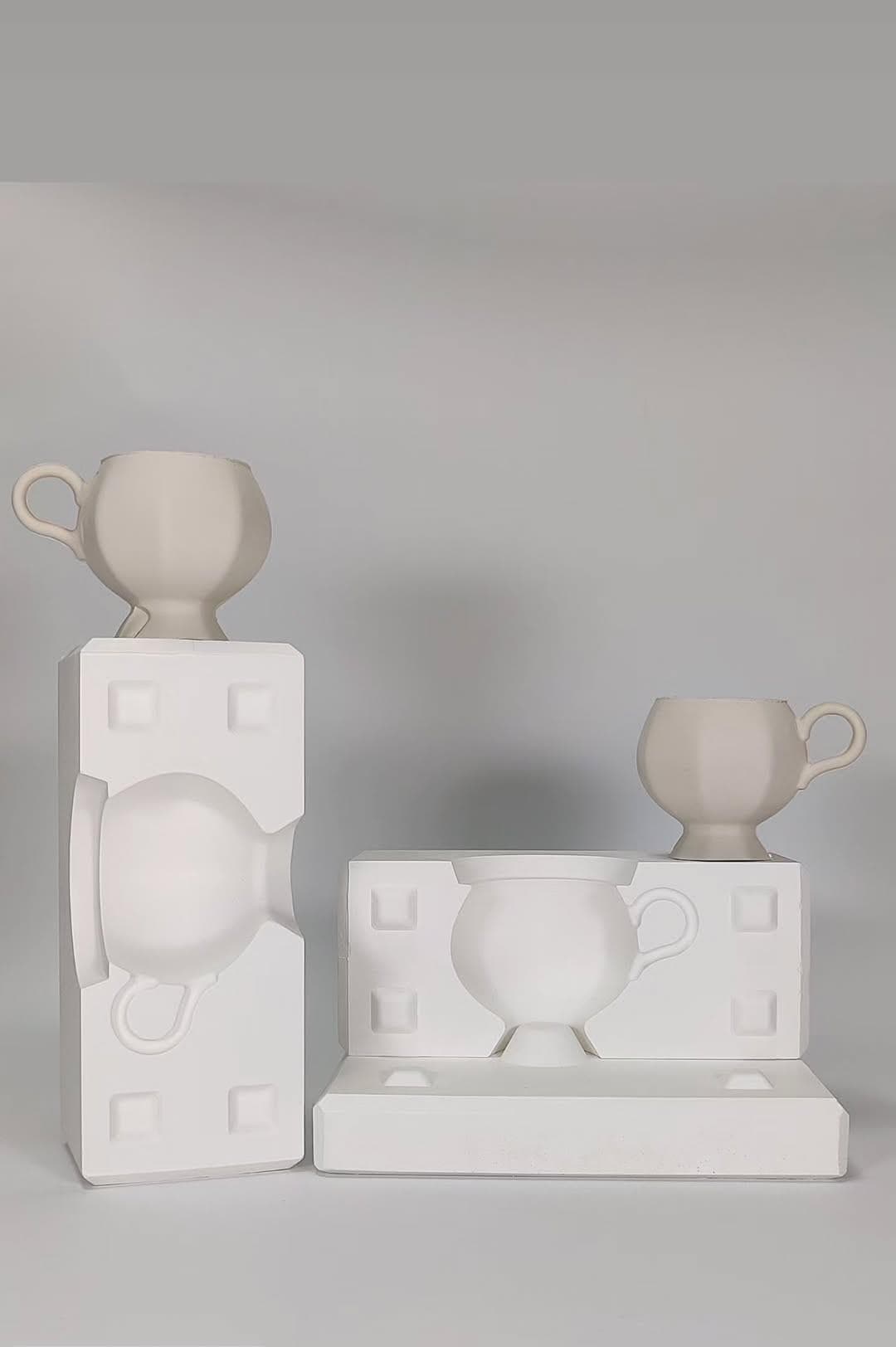 Ceramic Plaster Slip Casting Mold, Handmade Multi Piece Mold - Etsy