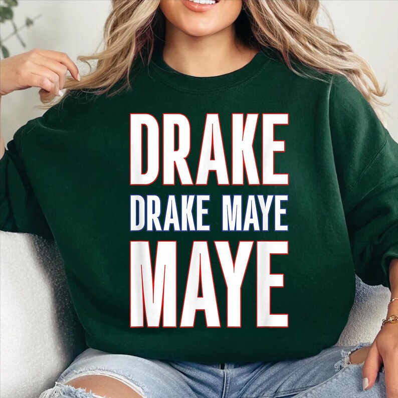 DRAKE MAYE PNG, Modern Statement Word Design, Minimal Text Shirt ...