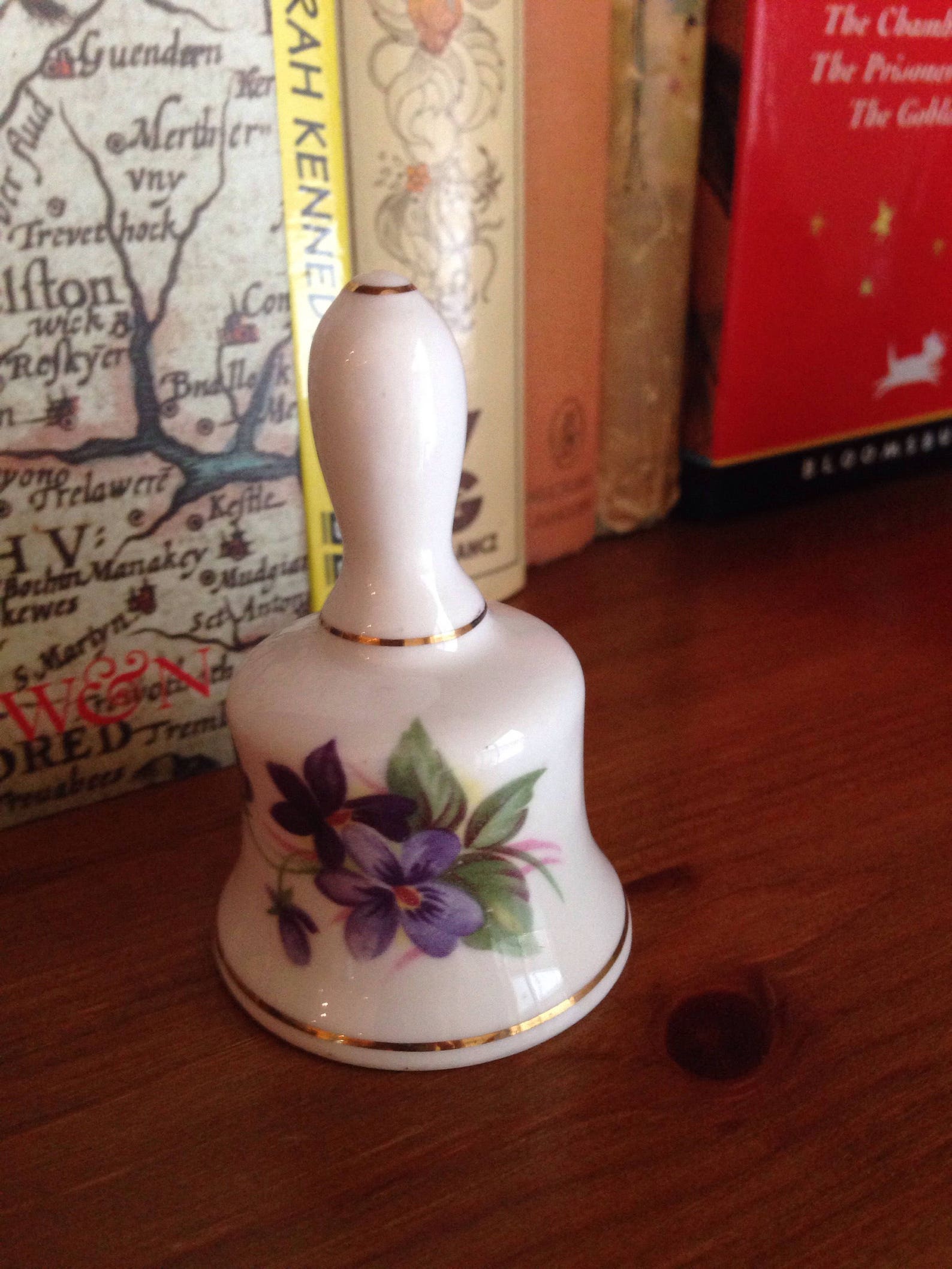 Bone China Bell Made in England Violet Design April Sunnydaydreams ...