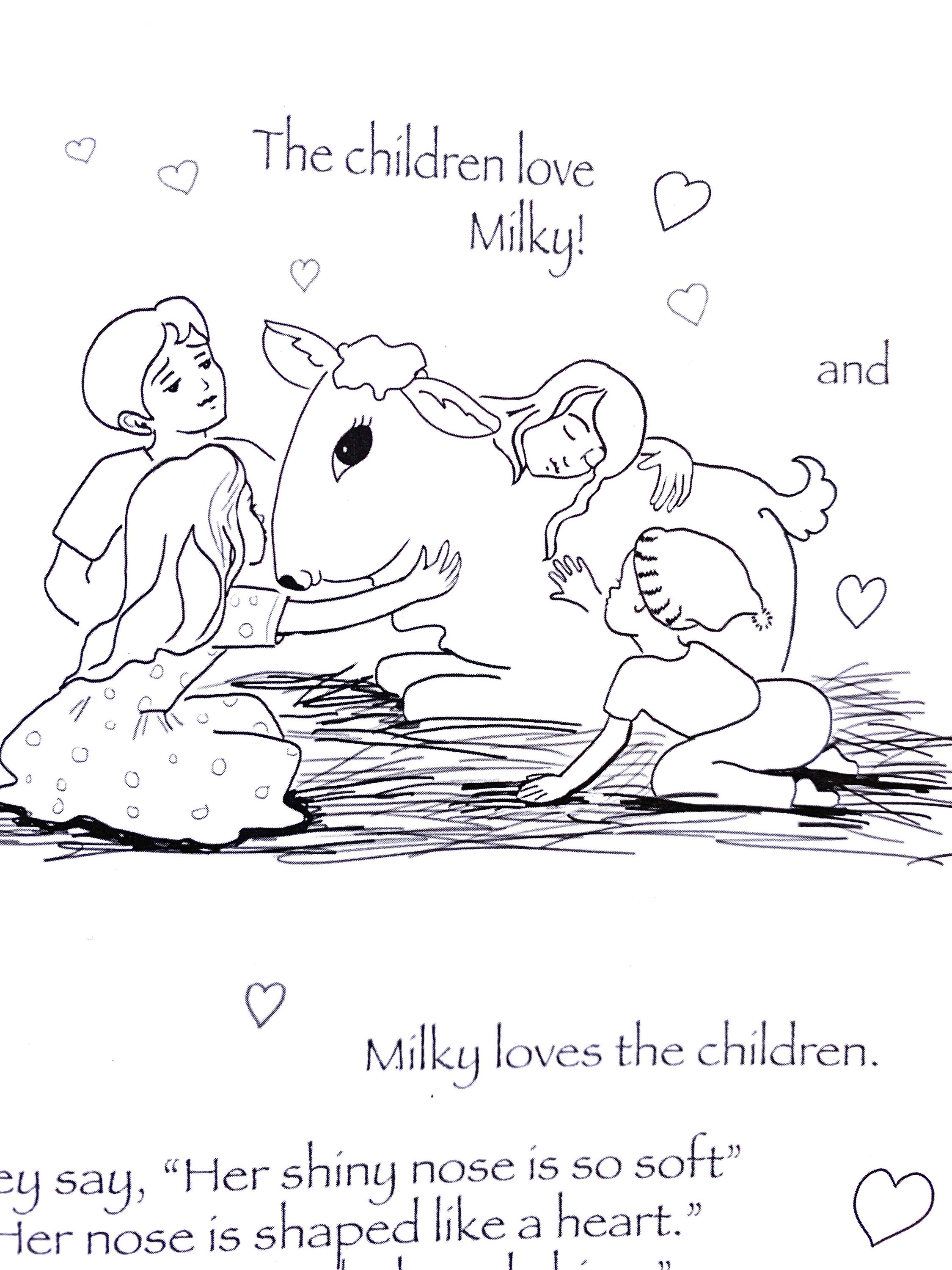 Coloring Book Cows Animal Love Teaching Gratitude and Kindness | Etsy