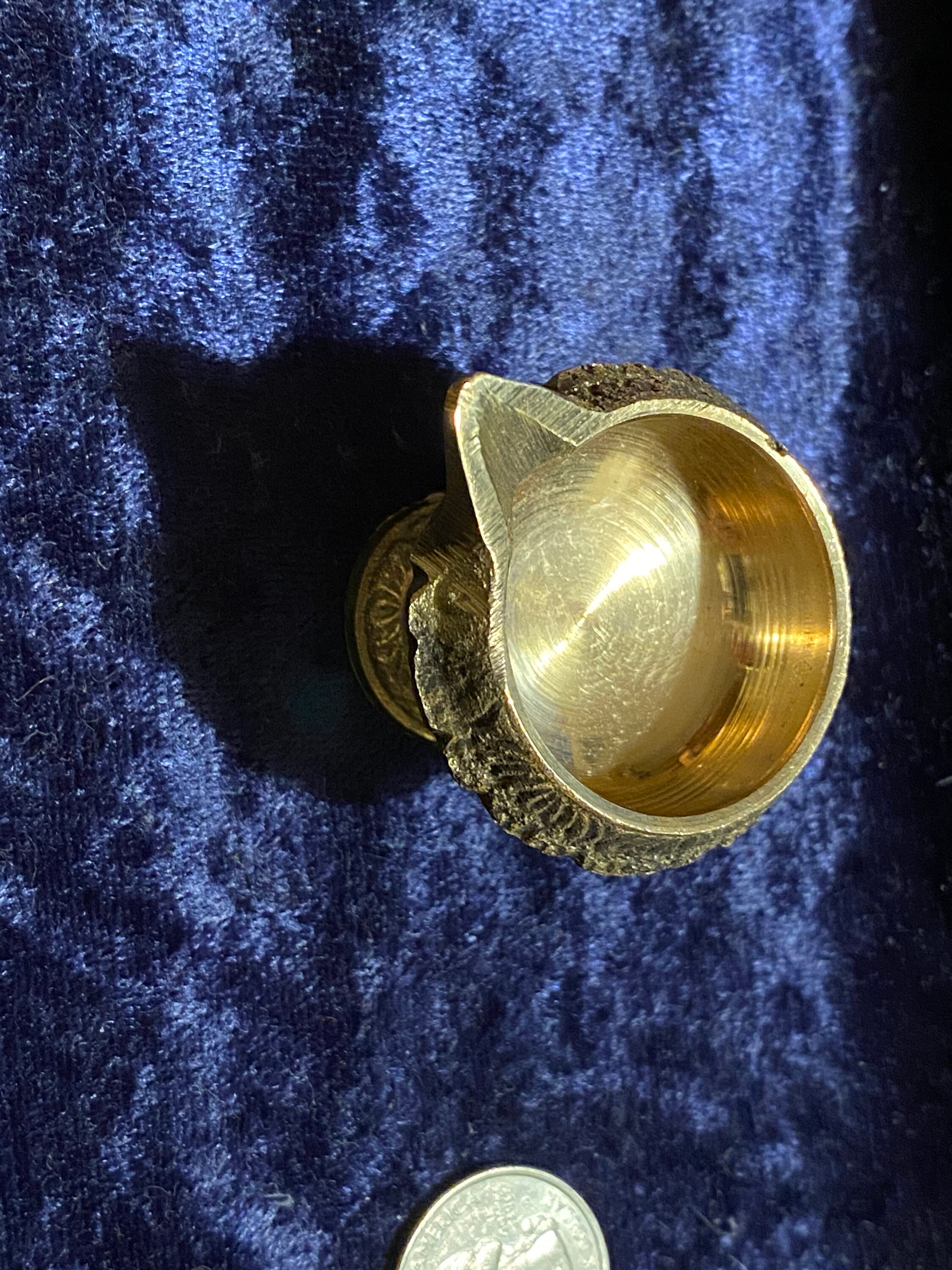 Brass Refillable Oil Lamp Eco Lights Dipa Home Altars Puja Supplies ...