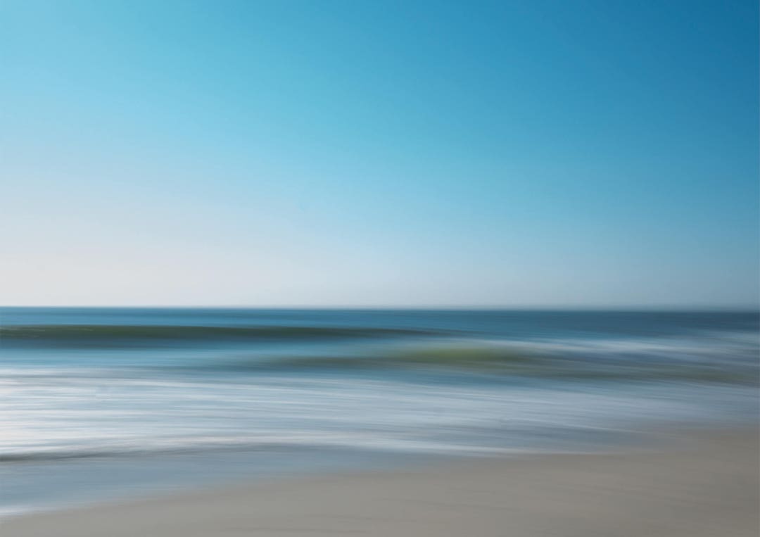 Jersey Shore Note Card: Impressionist Beach Photography Greeting - Etsy