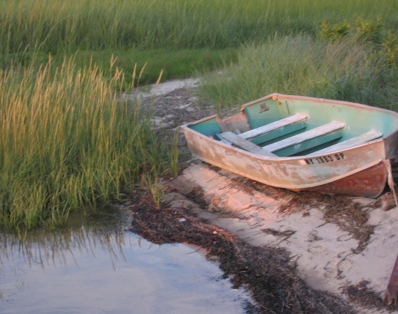 Row Boat Wall Art | Magic Hour Fine Art Canvas Wrap Wall Art | Beach ...
