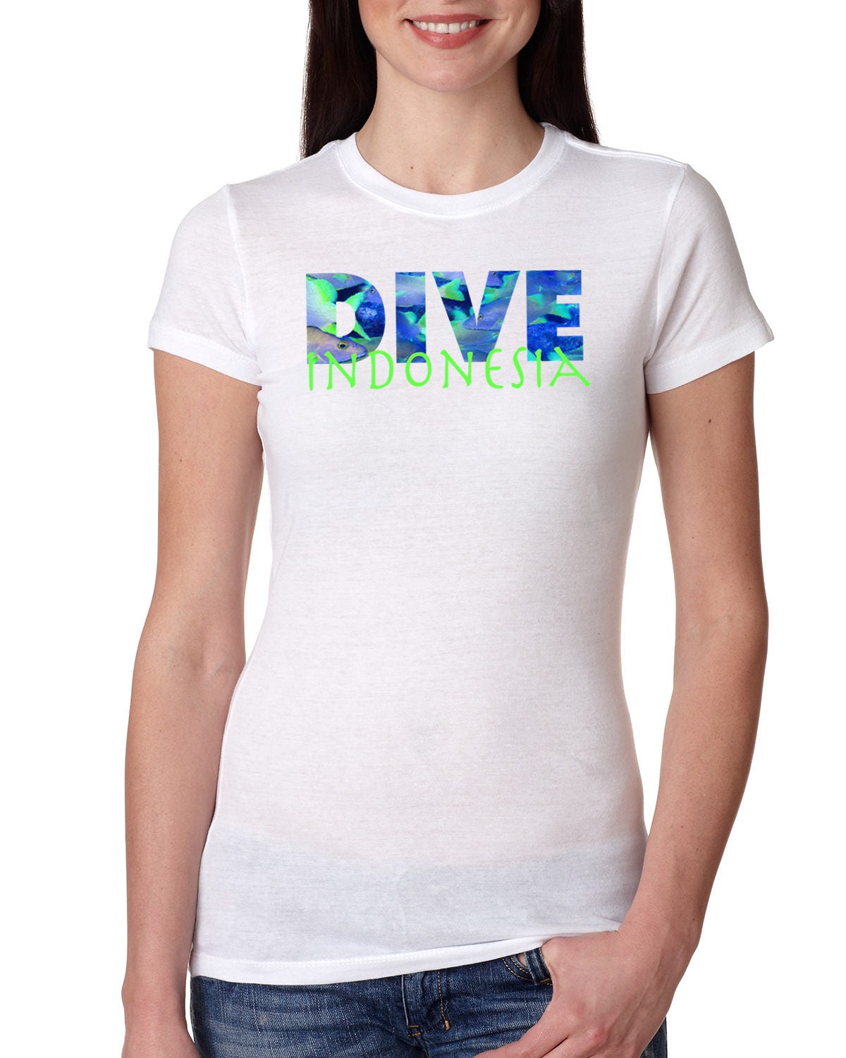 Dive Destination T Shirt / Women's T-shirt / Scuba Diving/ Indonesia ...