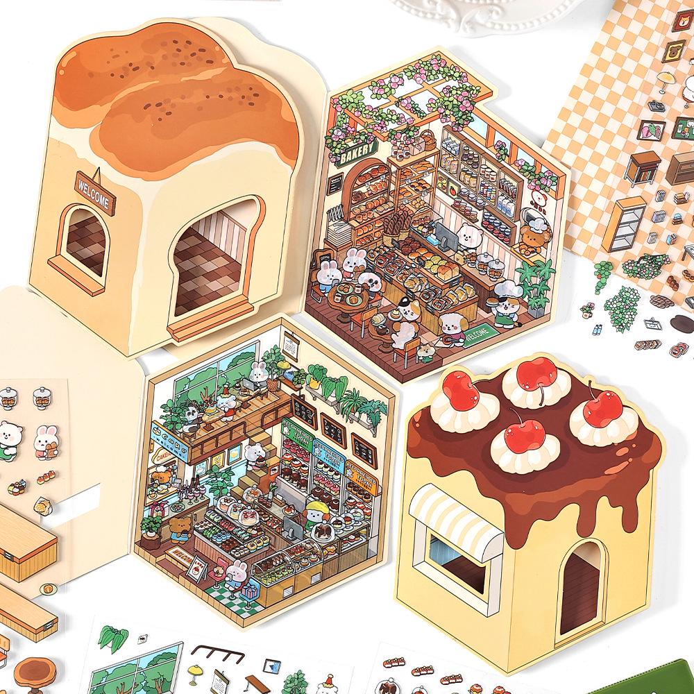 3D Miniature Theme Scene Stickers, DIY Craft Stickers (4 Pieces) - Etsy