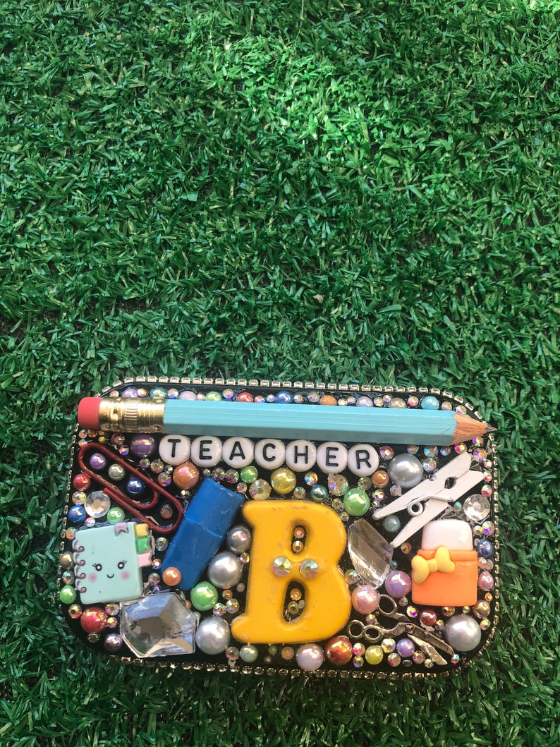 Altered Altoid Tin Wallet Teacher School - Etsy