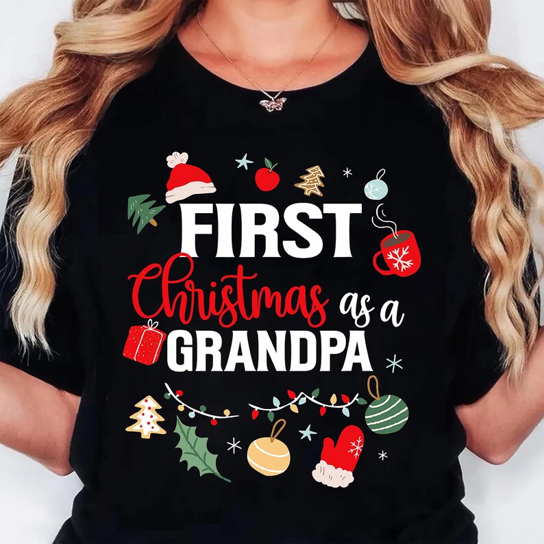 Premier Noël en tant que grand-père 2025 PNG, grand-mère grand-père ...