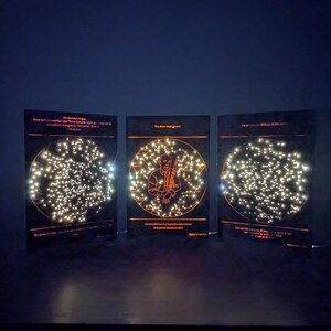 LED Custom Star Map, Personalized Night Sky, Engraved Wood, Any ...