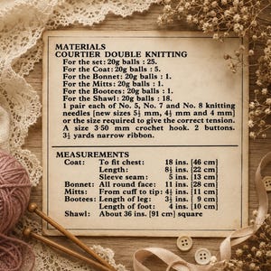 Baby Knitting Pattern PDF, Blanket Bonnet Booties Cardigan Set, Newborn ...