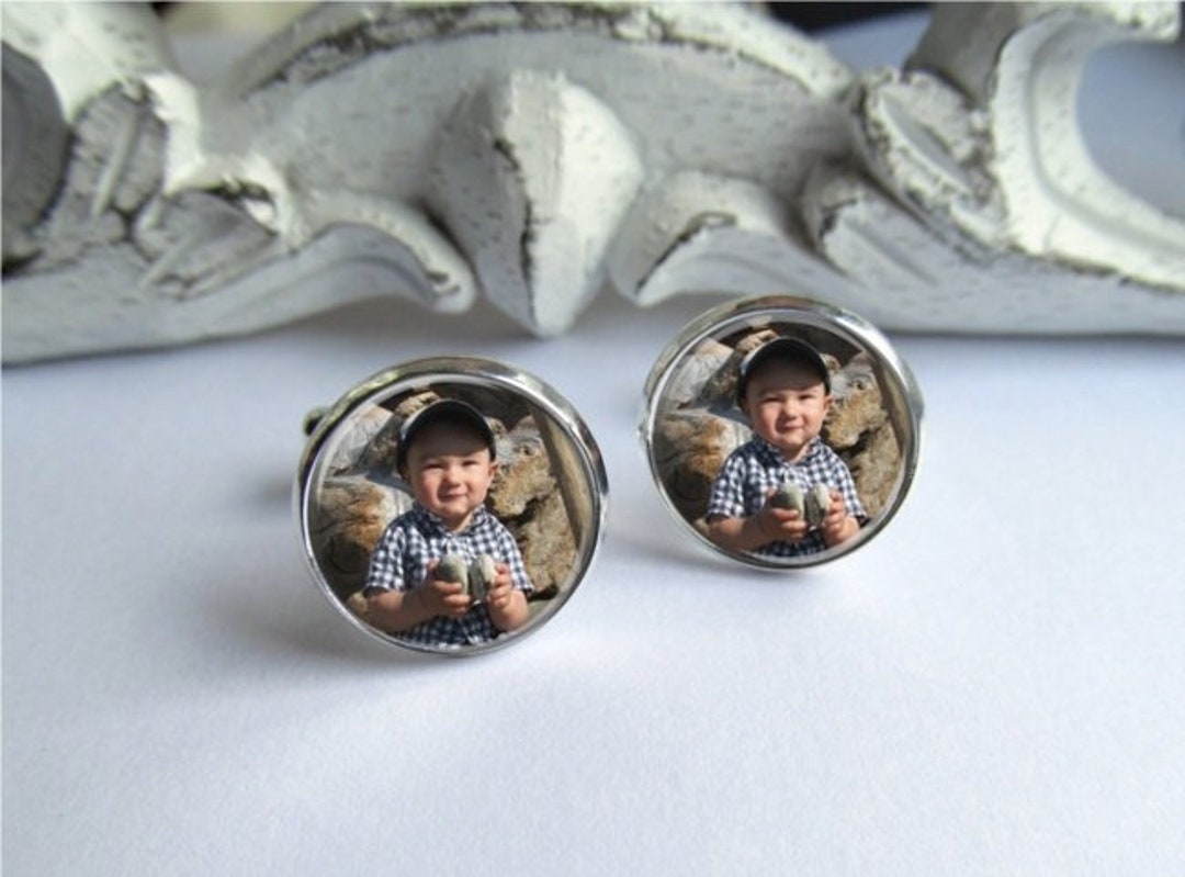 Personalized Cufflinks, Custom Photo Cufflinks, Gift for Dad - Etsy