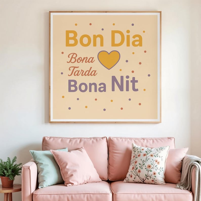 Catalan Nursery Art Print – Bon Dia Bona Tarda Bona Nit (digital ...