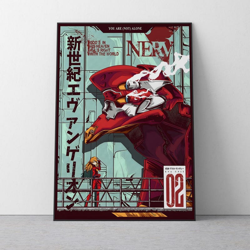 Neon Evangellion Poster - Etsy
