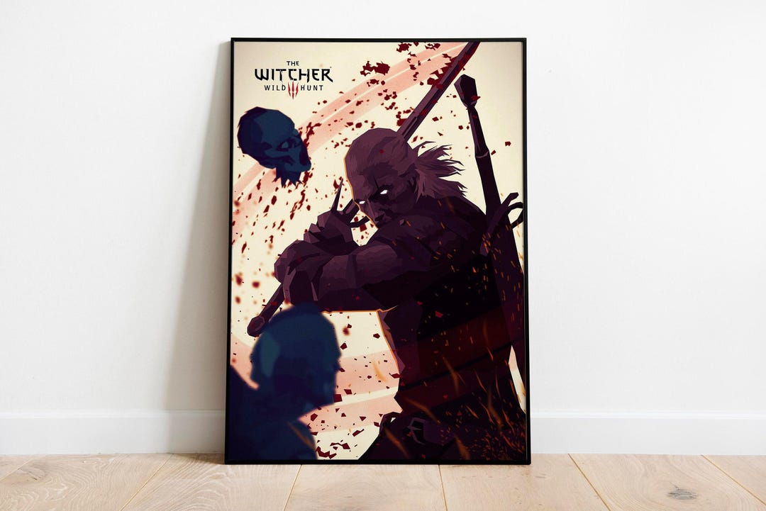 Witcher Poster CD Project Witcher 3 Game Poster Geralt of Rivia Poster ...