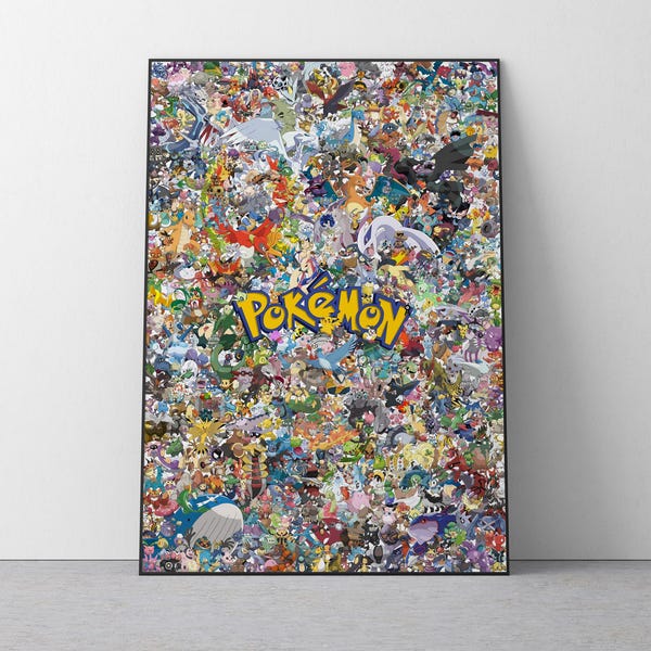 Pokemons Poster - Etsy