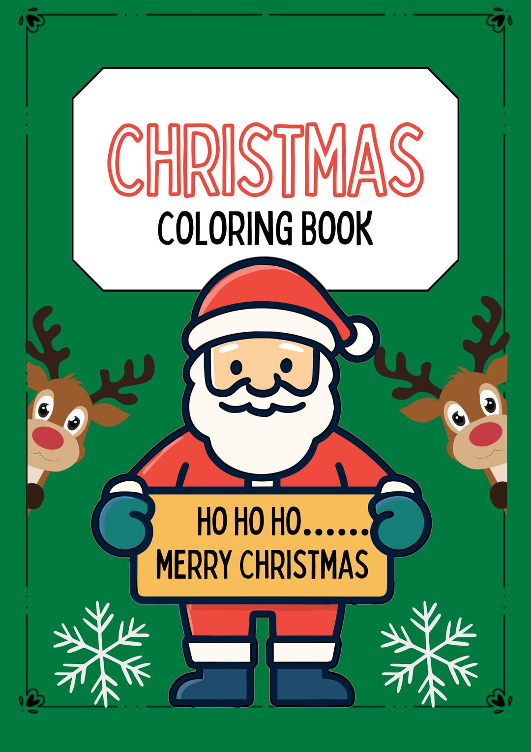 Ho Ho Ho! A Jolly Christmas Colouring Book for Kids! - Etsy