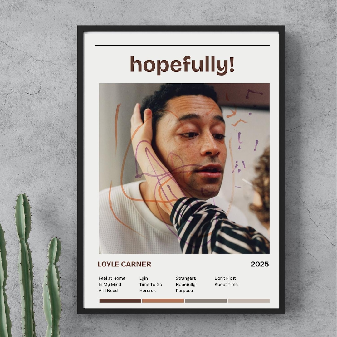 Loyle Carner - Hopefully Album Music Format - Digital Poster - Etsy