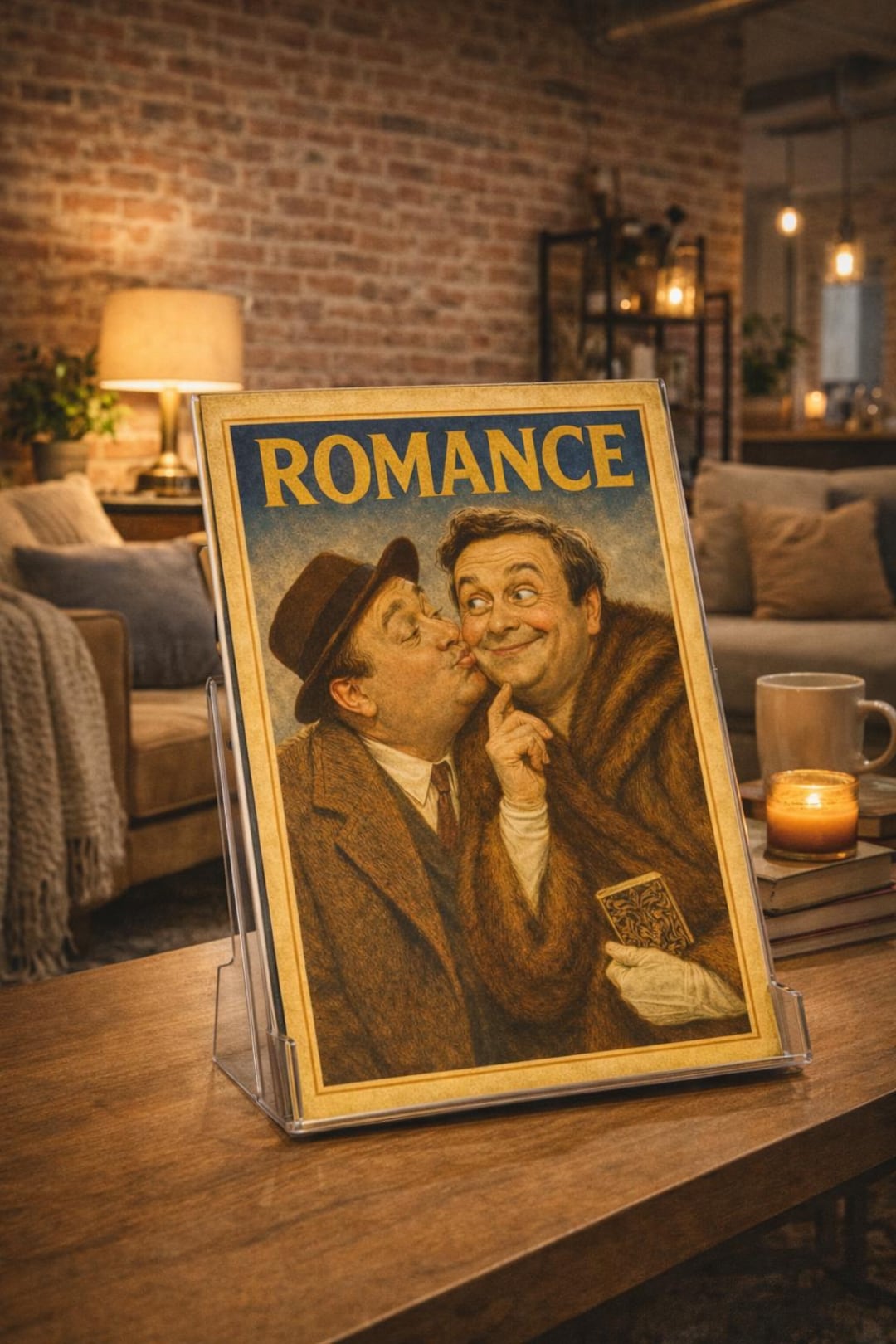 Romance Retro Poster | Vintage Humor Couple Art Print | Classic Love ...