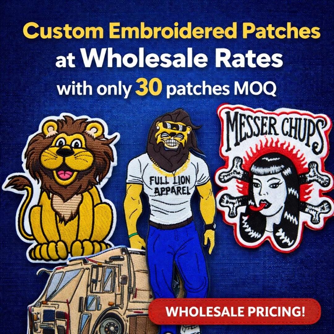 Custom Embroidered Patches Wholesale, Custom Logo Patches Bulk, Iron on ...