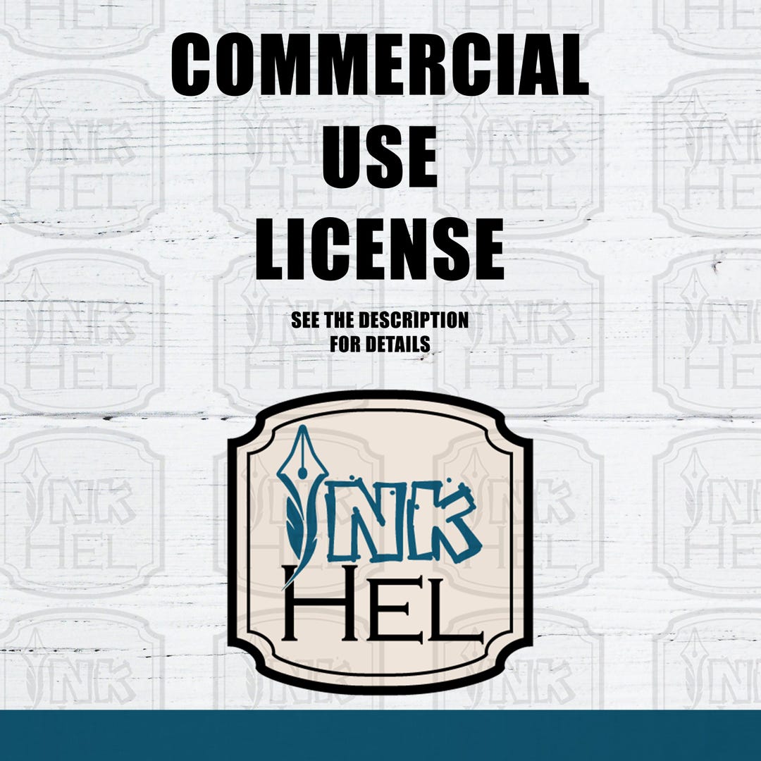 Commercial License for 1 Digital Design Print-on-demand & Physical ...