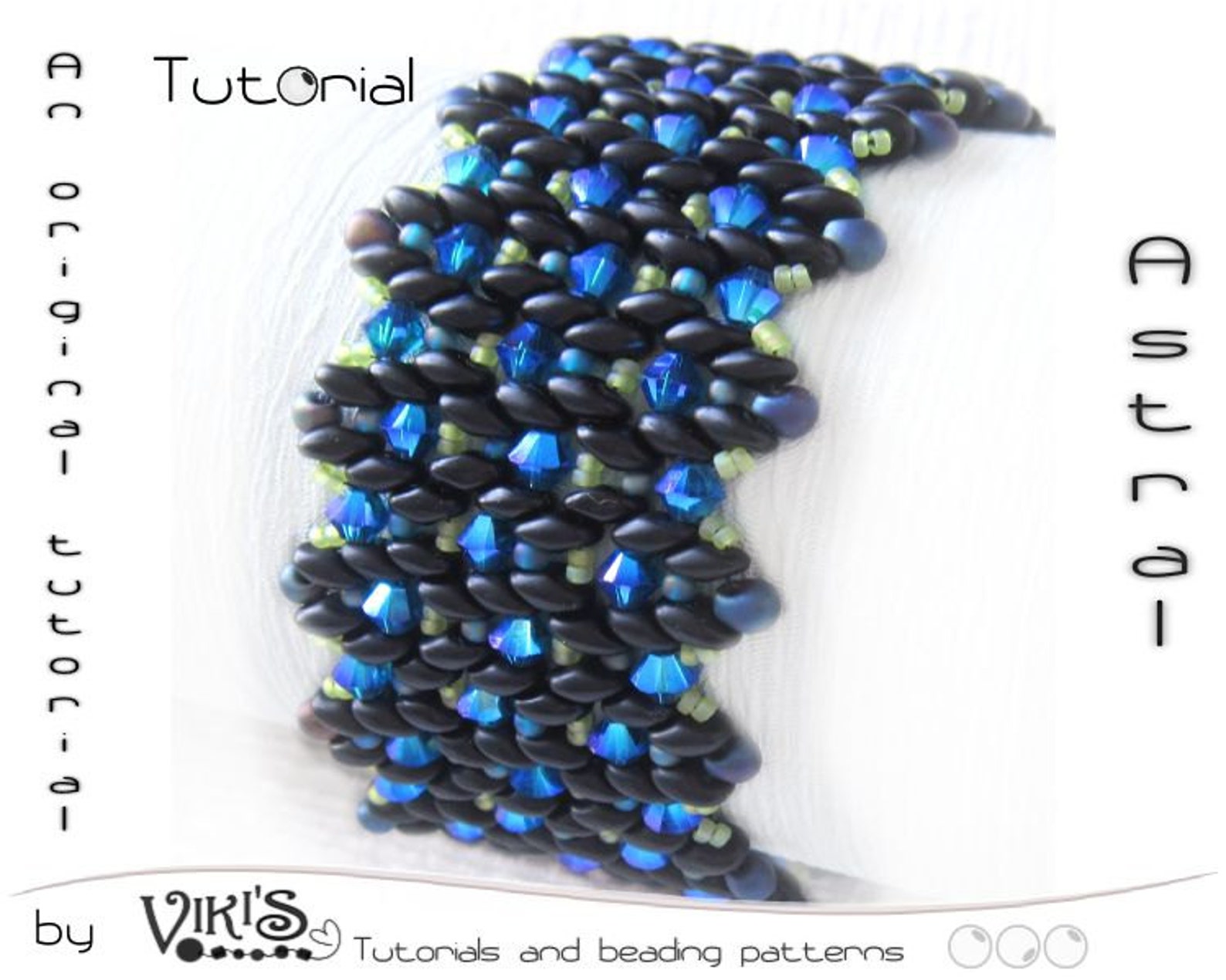 Bracelet Tutorial With Super Duo Beads: Astral Beaded Bracelet - DIGITAL DOWNLOAD PDF - Etsy