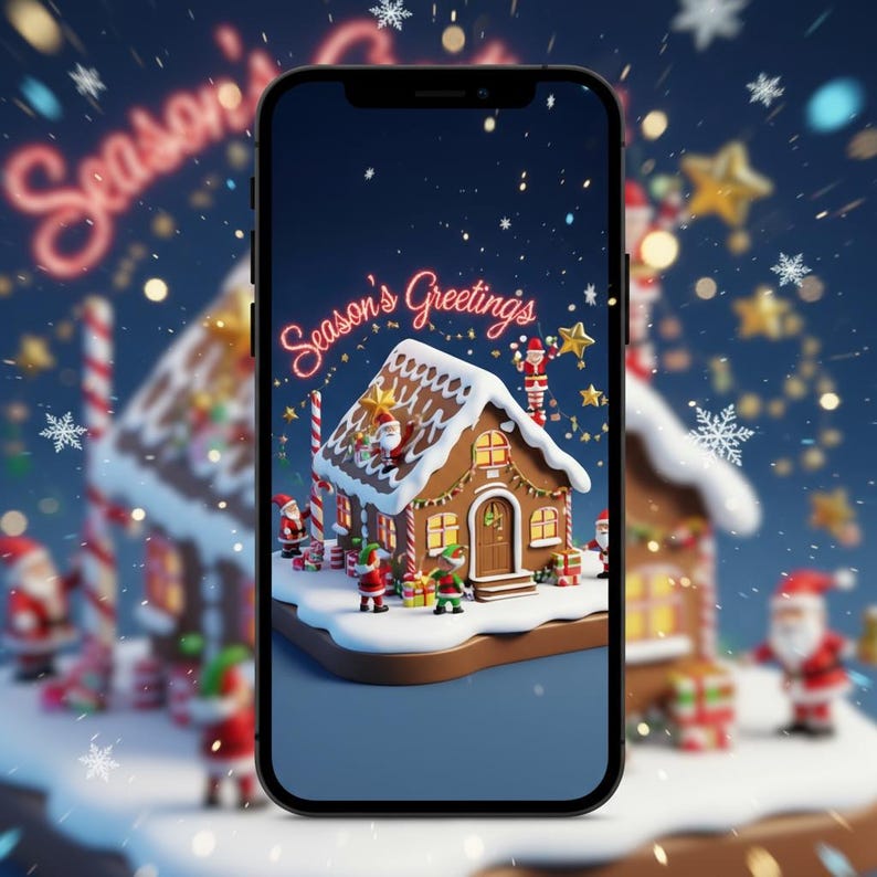 Non-personalised Animated Christmas Ecard MP4 With Music (digital ...