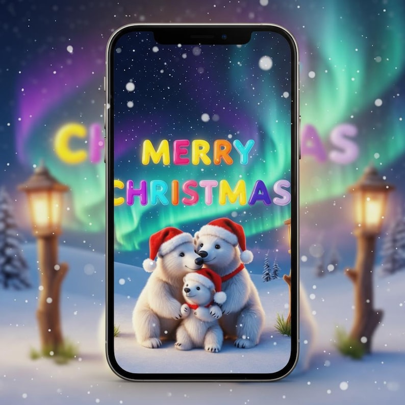 Non-personalised Animated Christmas Ecard MP4 With Music (digital ...