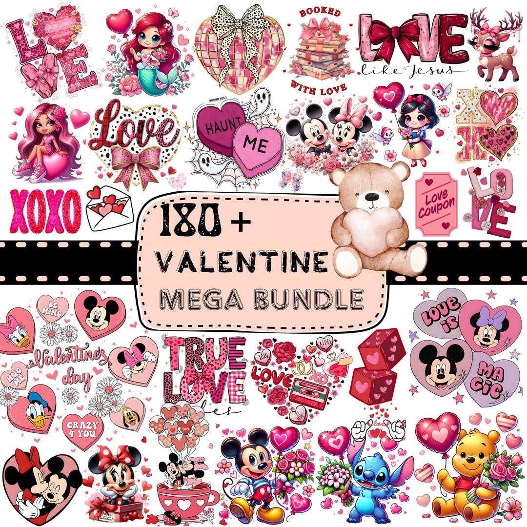180+ Valentine Mega Png Bundle | Valentines Day Png | Valentine Love ...