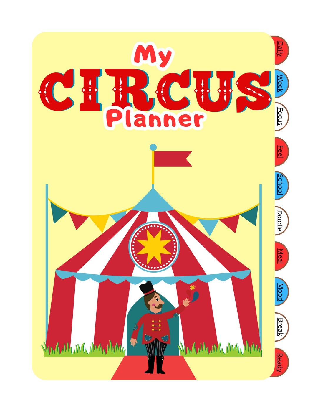 Circus Themed Planner- Digital Download - Etsy