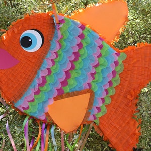 Fish Pinata. Orange Fish Pinata. Rainbow Fish Pinata - Etsy