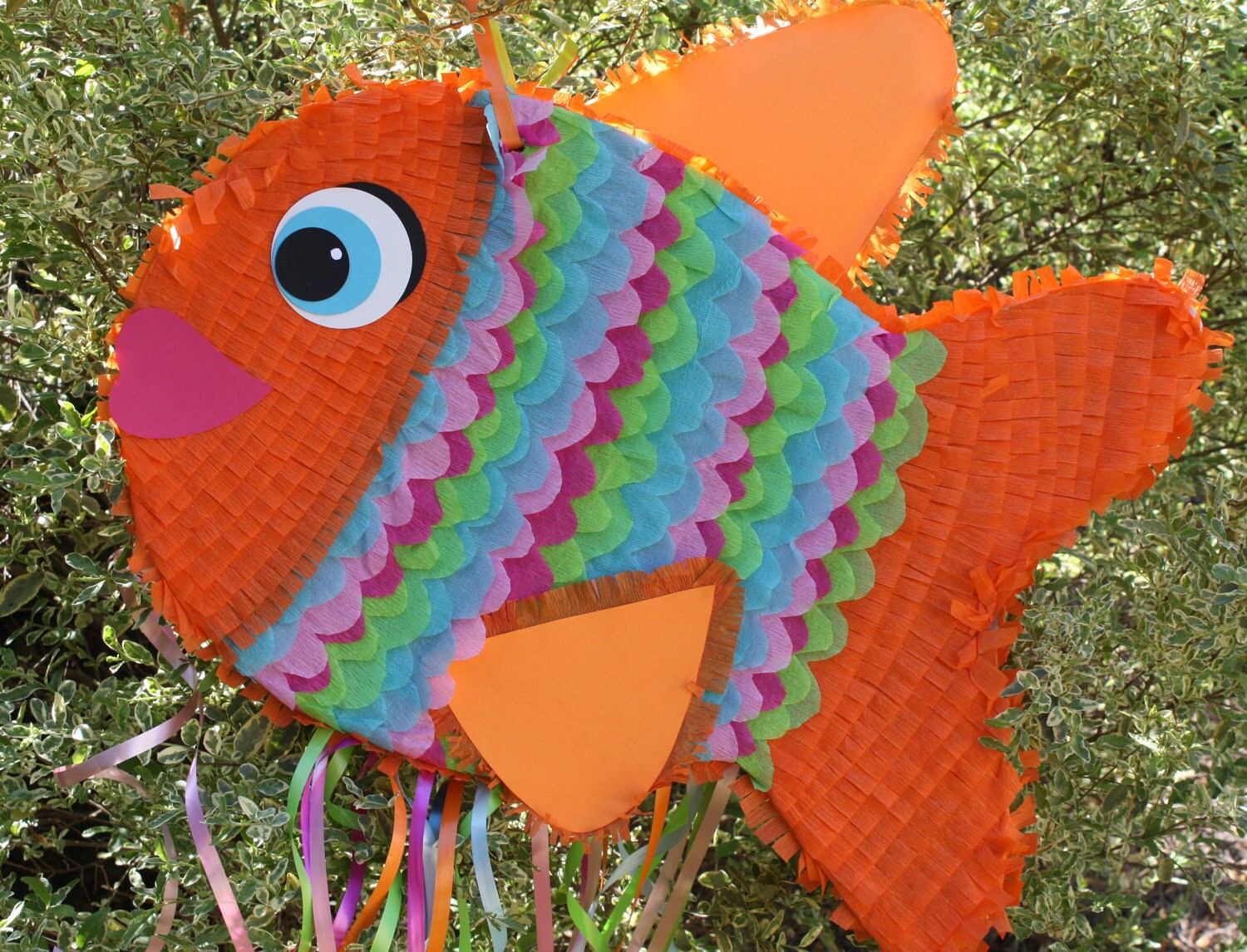 Fish Pinata. Orange Fish Pinata. Rainbow Fish Pinata - Etsy